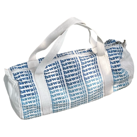 Bags | Vintage 7s Hawaii Cotton Canvas Small Duffle Handbag | Poshmark